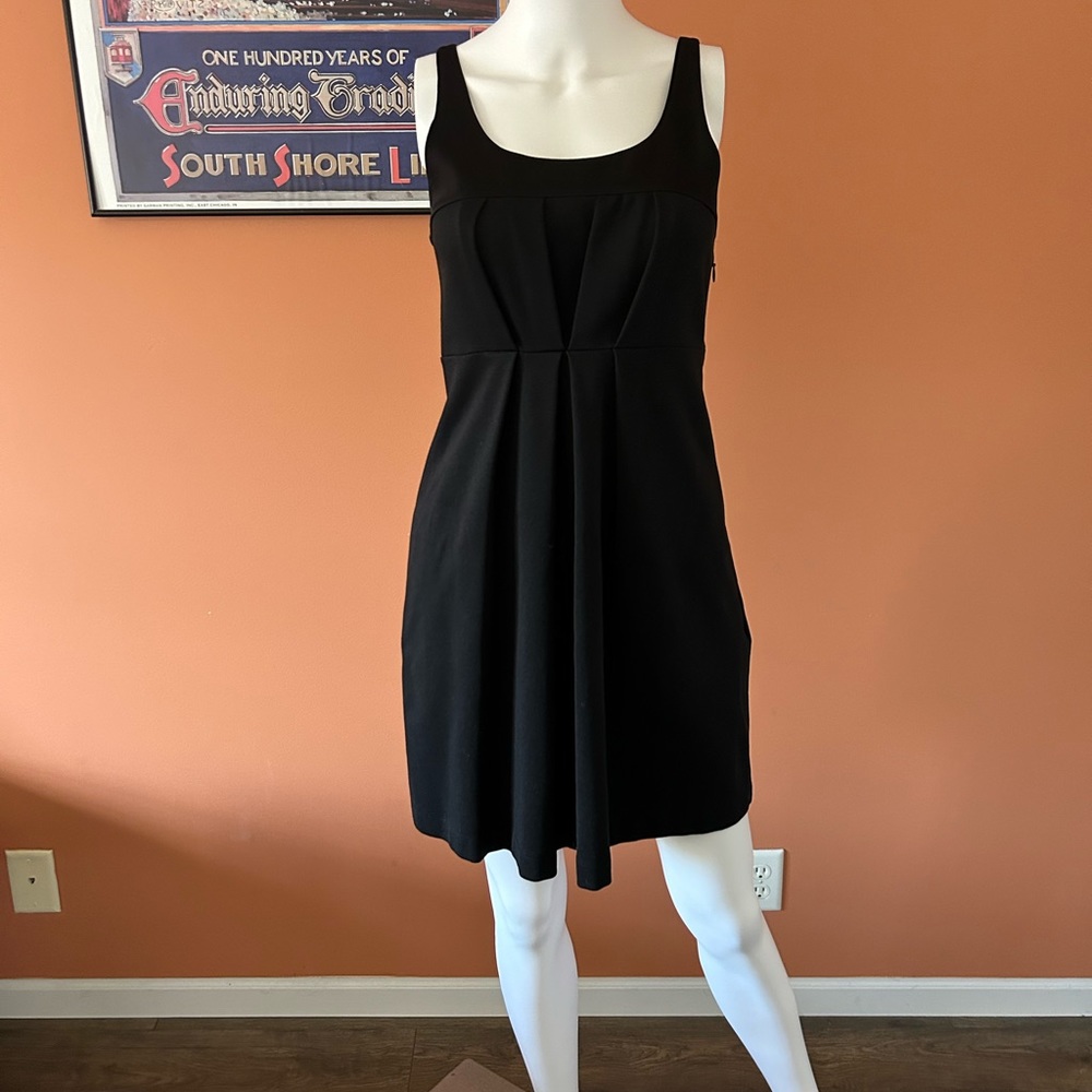 Theory Black High-Waisted “Princess Cut” Dress - Gem